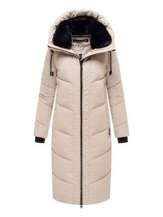 Marikoo Damen Winterjacke Nadaree - lang, warm & mit Kapuze