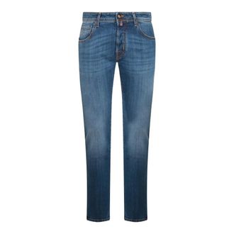 Jacob Cohen Blaue Denim Jeans mit Rei&szlig;verschluss - - Jeans - Herren - Blau - W38