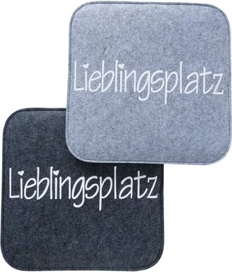 Boltze Sitzkissen Lieblingsplatz farbmix 35 x 35 cm, Dekoration, Geschenk