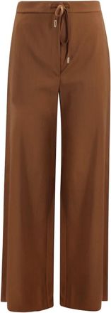 Max Mara Femme, Pantalons, Brun, Taille: 40 FR Mstcortone Wide Pantalons