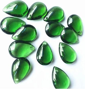 Generic H&auml;ngekristalle Prismen 20 St&uuml;ck 22 mm mehrfarbige Tropfen sch&ouml;ne Anh&auml;nger in 1 Loch Garten-H&auml;ngedekorationszubeh&ouml;r H&auml;ngekristalle Kristalle f&uuml;r Dekora