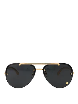 Versace Lunettes De Soleil - Or