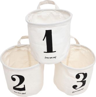 Cabilock 3 St&uuml;ck T&uuml;rh&auml;ngetaschen aus Baumwolle Leichte Aufbewahrungstaschen f&uuml;r Kleinteile Wandorganizer f&uuml;r Haushalt und Schrank H&auml;ngende Aufbewahrung f&uuml;r Woh