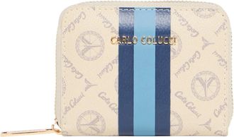 Carlo Colucci Kleine Geldb&ouml;rse mit Kontraststreifen - - Accessories - Damen - Beige - ONE SIZE