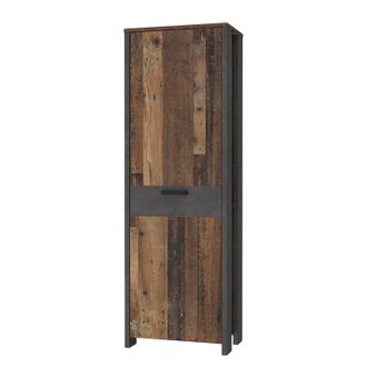 Loftscape home24 Garderobenschrank 67 x 202 x 42cm Braun/Grau