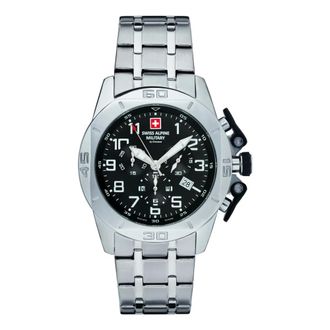 Swiss Alpine Military Chronograph 7063.9137 - Homme - Accessoires - Noir - Taille: ONE Size