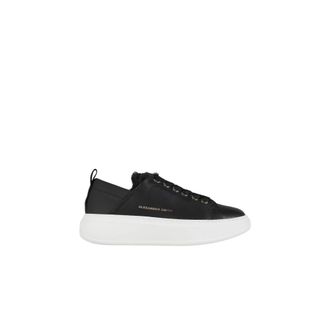 Alexander Smith Wembley Donna in schwarzem Leder und Futter aus Kunstpelz - - Shoes - Damen - Schwarzk - 37 EU