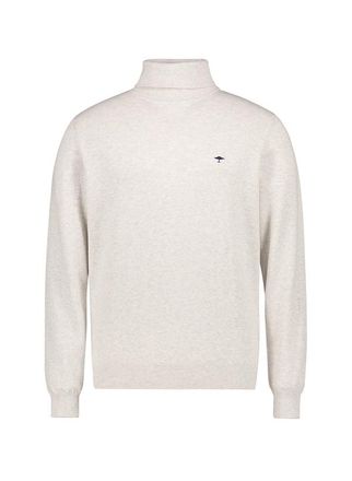 Fynch-Hatton Fynch-Hatton Herren Pullover grau Baumwolle unifarben