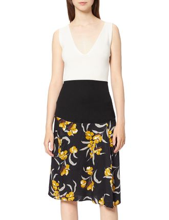 Queen Mum Damen Skirt Knee Rock, Mehrfarbig (Black P090), 34 (Herstellergr&ouml;&szlig;e: XS)