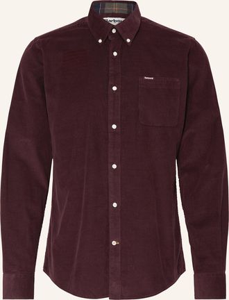 Barbour Cordhemd Ramsey Tailored Fit rot
