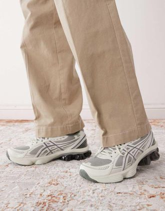 Asics Gel-Kinetic Fluent - Sneaker in Seehundgrau und reinem Silber