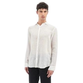 La Martina Essential Leinenhemd - - Shirts - Herren - Wei&szlig; - 4XL