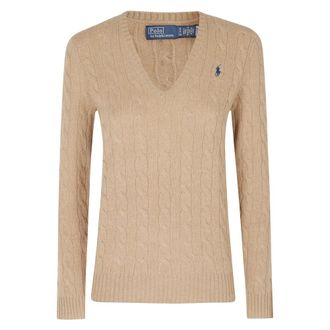Polo Ralph Lauren Kimberly Pullover mit langen &Auml;rmeln - - Knitwear - Damen - Braun - L