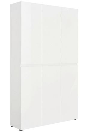 home24 Schuhschrank, Wei&szlig;, Holzwerkstoff, 20 F&auml;cher, 120x200x34 cm, Garderobe, Schuhaufbewahrung, Schuhschr&auml;nke