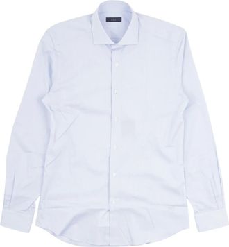 Fay Homme, Chemises, Bleu, Taille: M Chemise Popeline Stretch &agrave; Col Fran&ccedil;ais