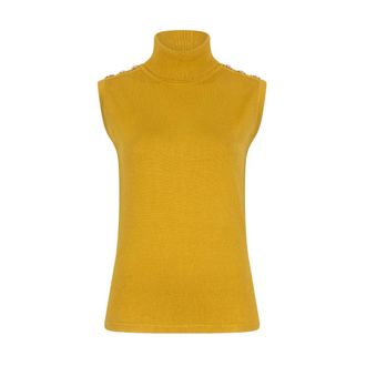 Esqualo Damen, Strickwaren, Gelb, LGr&ouml;&szlig;e