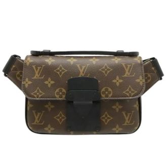 Louis Vuitton Pre-owned S Lock Monogram Macassar Crossbody Bag - - Pre-owned - Damen - Braun - ONE SIZE