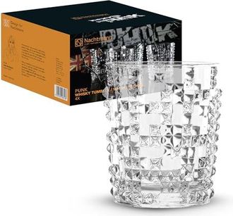 Spiegelau & Nachtmann Nachtmann 4-teiliges Whisky-Set, Whiskygläser, Kristallglas, 348 ml, Punk, 0099503-0