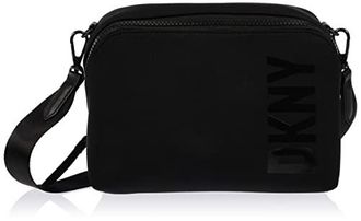 DKNY Tilly Sac pour Appareil Photo en Cuir synthétique, Crossbody Femme, Noir/Noir, Medium