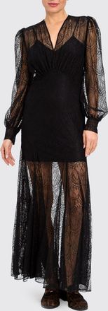 Twinset Langes Spitzen-Zeremonienkleid mit Ballon&auml;rmeln