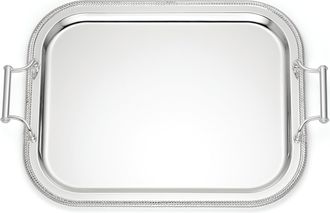 Reed & Barton Reed and Barton Gallery Tablett, rechteckig, mit Griffen, versilbert