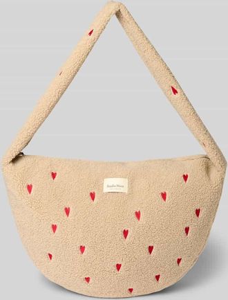 Studio Noos Shoulder Bag aus Teddyfell mit Logo-Detail