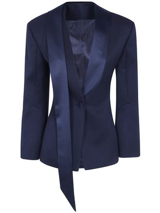 The Attico Jacket Classic Black Scarf Classic Blazer