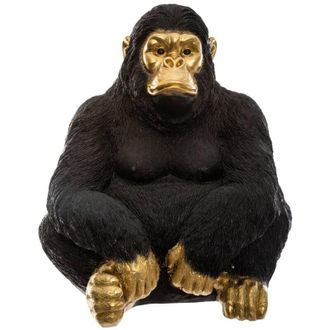 Les Tendances Gorilla Schwarzgold Gorilla H 50 cm - Feeric lights & christmas
