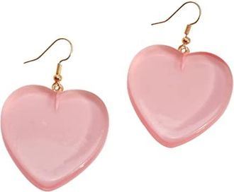 Generic Mode Doux Belle Couleur Bonbon Amour Boucles doreilles Femmes Populaires hame&ccedil;ons p&ecirc;che Coeur Pendentif balancent Boucles doreilles Bijoux pour Les fi