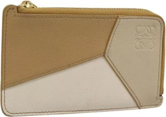 Loewe Porte-monnaie Pre-owned - Femme - Pre-owned - Beige - Taille: ONE Size
