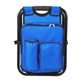 Generico Klappst&uuml;hle f&uuml;r den Au&szlig;enbereich, klappbarer Stuhl, Backpack, K&uuml;hltasche, Camping, Recliner f&uuml;r Wandern, Angeln, Bergsteigen, Picknick, Strand, Garten