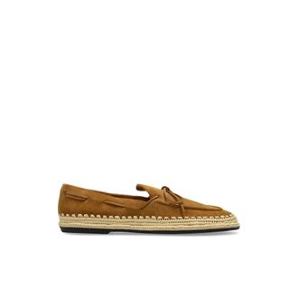 Tory Burch Femme, Chaussures, Beige, Taille: 38 1/2 EU Espadrilles en daim