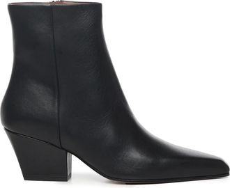 PARIS TEXAS Femme, Chaussures, Noir, Taille: 40 EU Bottes Noires en Cuir Bout Carré