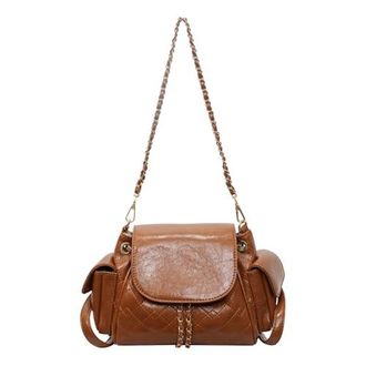 Generic Sac &agrave; bandouli&egrave;re en cuir PU pour femmes, avec sangle en cha&icirc;ne, pour, Shopping et usage quotidien, sac &agrave; bandouli&egrave;re &eacute;l&eacute;gant