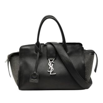 Saint Laurent Pre-owned Downtown Cabas - Femme - Pre-owned - Noir - Taille: ONE Size