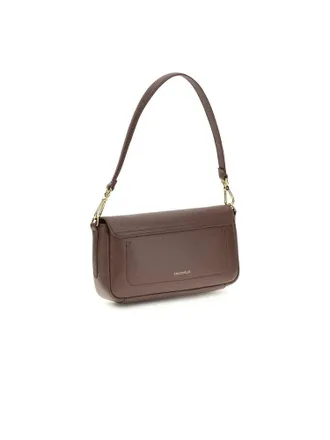 Coccinelle C-Me Lock Medium Shoulder Bag - Brown