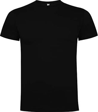Roly Dogo Premium 6502 T-shirt 100 % coton unisexe, Noir 02, L