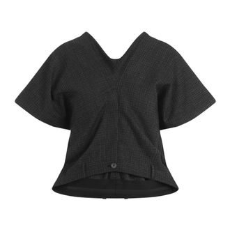 Balenciaga Ma&szlig;geschneiderte Hose Top in Schwarz Gr&uuml;n - - Blouses & Shirts - Damen - Schwarzk - 2XS