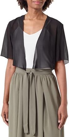 Vila Vila Visoia Boléro à Manches 2/4 Blouse, Noir, 42 Femmes