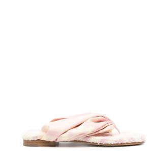 Burberry Wei&szlig;e Sandalen mit Karomusterriemen - - Shoes - Damen - Rosa - 37 1/2 EU