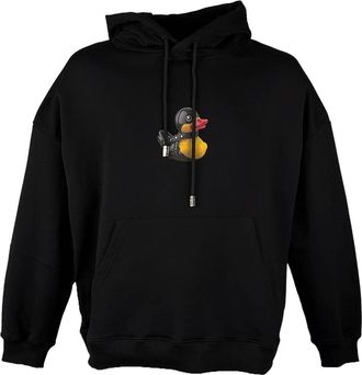 GCDS Gcds, Homme, Sweatshirts et sweats &agrave; capuche, Noir, Taille: S Sweat &agrave; capuche