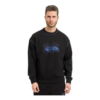 HUGO BOSS Homme, Sweatshirts et sweats &agrave; capuche, Noir, Taille: M Blue Line SweaT-shirt