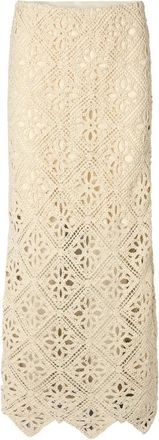 Rue de Femme RUE de Femme, Femme, Jupes, Beige, Taille: 38 FR Maxi Skirts