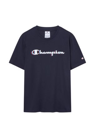 Champion Herren Legacy Man - Big Logo T-Shirt, Blau, S, Blau (Bs501), S