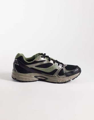 Saucony Ride Millennium - Baskets - Noir et olive