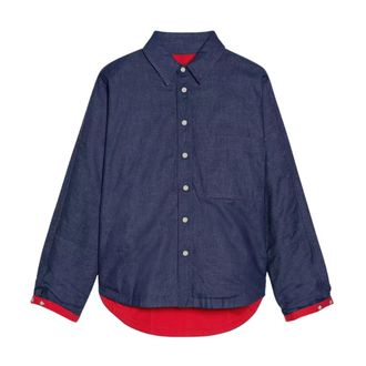 Jacquemus Homme, Vestes, Bleu, Taille: XL La Surchemise de N&icirc;mes