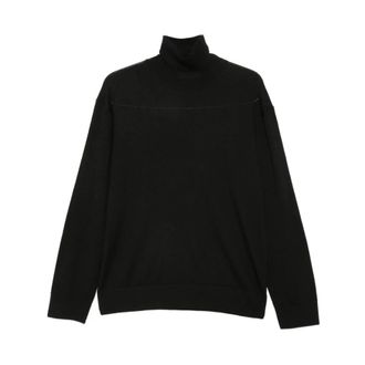 Laneus Rollkragenpullover - - Knitwear - Herren - Schwarzk - L