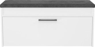 Topeshop Topeshop - parma weisser schuhschrank mit sitz und stauraum f&uuml;r zuhause und b&uuml;ro