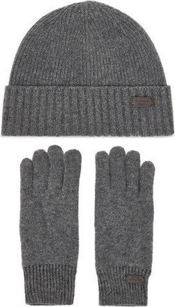 Barbour Set M&uuml;tze und Handschuhe Carlton MGS0091GY15 Grau