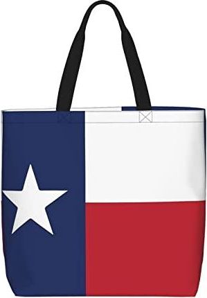 Generic Sac De Courses Drapeau De L&Eacute;tat Du Texas Sac &Agrave; Main D&eacute;contract&eacute; De Grande Capacit&eacute; Lavables Sacs &Agrave; Main, Pour Femmes, &Eacute;cole, Filles, Voyage